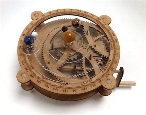 Mini3 Original Orrery Kit Wooden Clock With Gears