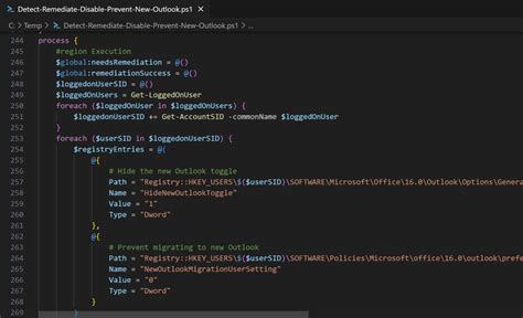 Prevent Users From Switching And Migrating To New Outlook Using