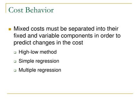 PPT Cost Behavior And Cost Volume Profit Analysis PowerPoint Presentation ID 482913