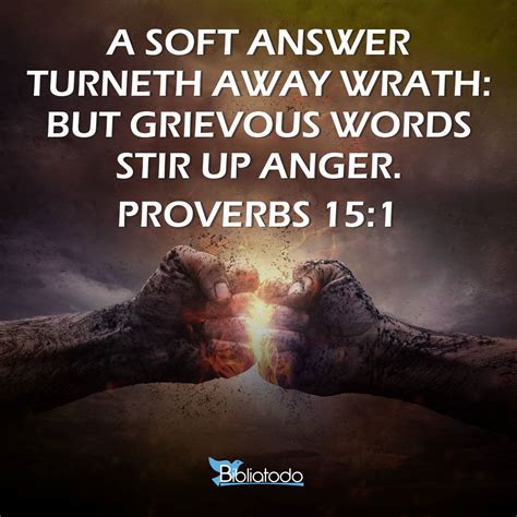 Proverbs 15 1 Nrsvue A Soft Answer Turns Away Wrath But A Harsh Word Stirs Up Anger