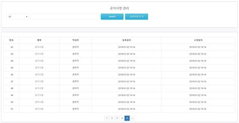 [spring] 간단하게 페이징처리 공지사항 crud 만들기 메모 블로그