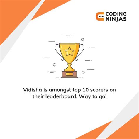 vidisha singh on linkedin codingninjas achievements