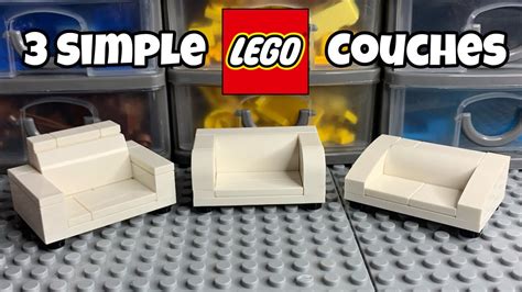 3 Simple Lego Couches Tutorial Youtube