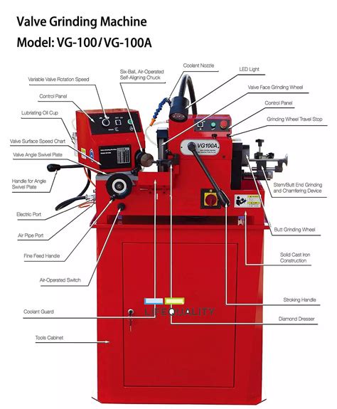 Electric Valve Grinding Machine Valve Grinder Vg100 Valve Grinding Machine And Garage Equipments