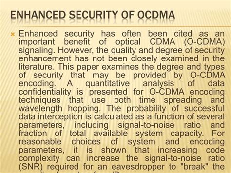 Optical Code Division Multiple Access Pptx