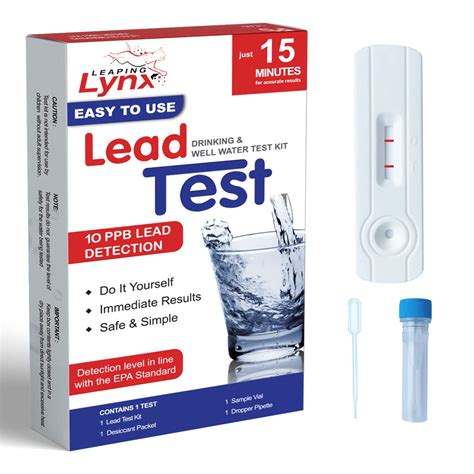 epa recommended detection lead water test kit for well water and tap