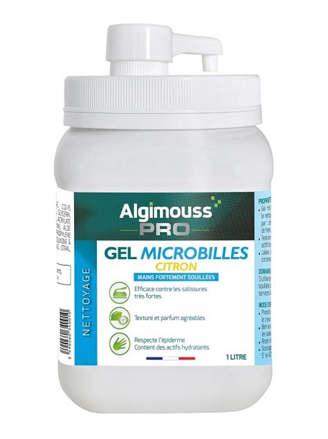Gel Microbilles Pour Mains Fortement Souillées Algimouss