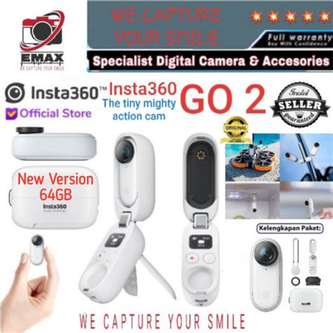Jual Insta360 GO 2 Tiny Mighty Actioncam Camera Insta 360 GO2 Kamera Action VERSI 64GB