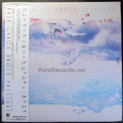 Rush Grace Under Pressure Original Japan Lp With Obi