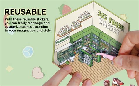 Diy 3d House Stickers Room Sticker Book Make Your Own