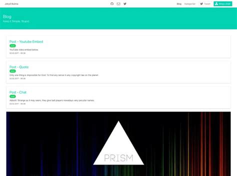 Jekyll Bulma By Erayaydin A Jekyll Template Built At Lightspeed