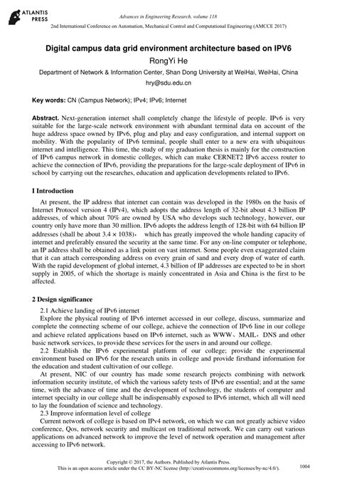 pdf digital campus data grid environment architecture based on ipv6