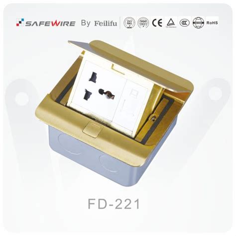 Brass Alloy Floor Box Socket Outlet Electric Socket With Switch 1 Way Wholesale Other Service