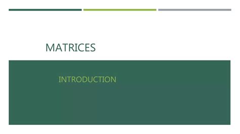 Matrices And Function Matrix Ppt