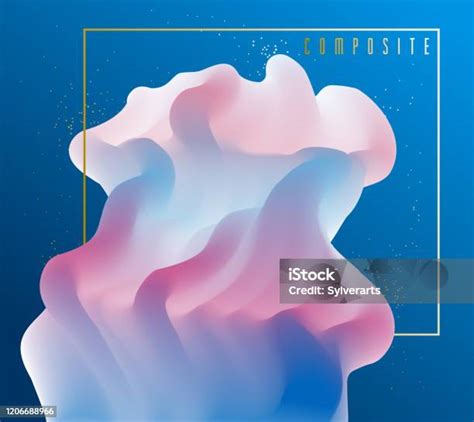 그라데이션 유체 벡터 추상적 인 모양 현대 트렌디 한 스타일의 3d 색상 추상적 인 배경 움직이는 동적 디자인 요소 3차원 형태에 대한 스톡 벡터 아트 및 기타 이미지