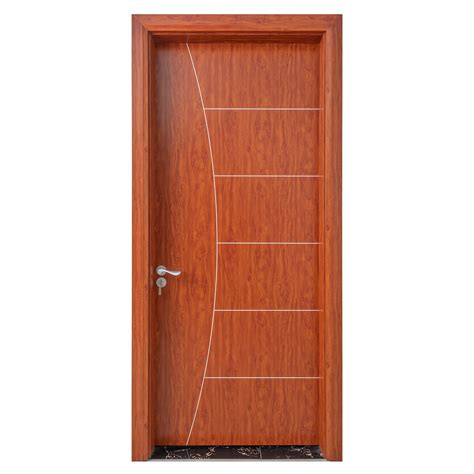Modern Design Wpc Doors Waterproof Material Interior Wooden Door Wood