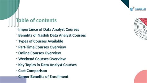 Data Analyst Course In Nashik Ppt Excelr Ppt