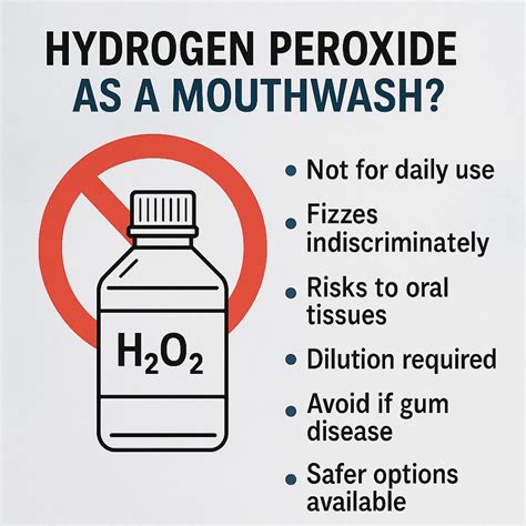 Should You Use Hydrogen Peroxide As A Mouthwash Dental Team