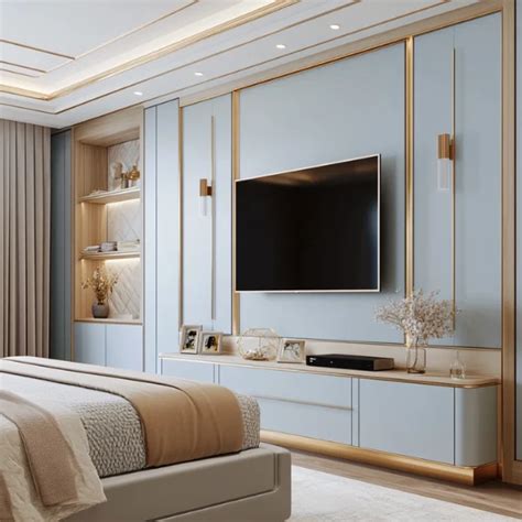 Bedroom Media Wall Design