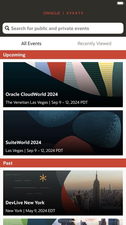 Oracle Events By Oracle America Inc