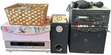 Ion Dubbing Tape Deck Casio Karaoke Machine Computer Speaker Woven