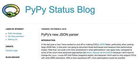 Pypy 7 2將採用新的json解析器 Ithome