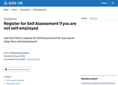 Sa1 Form Explained Hmrc Self Assessment Registration And Utr Help