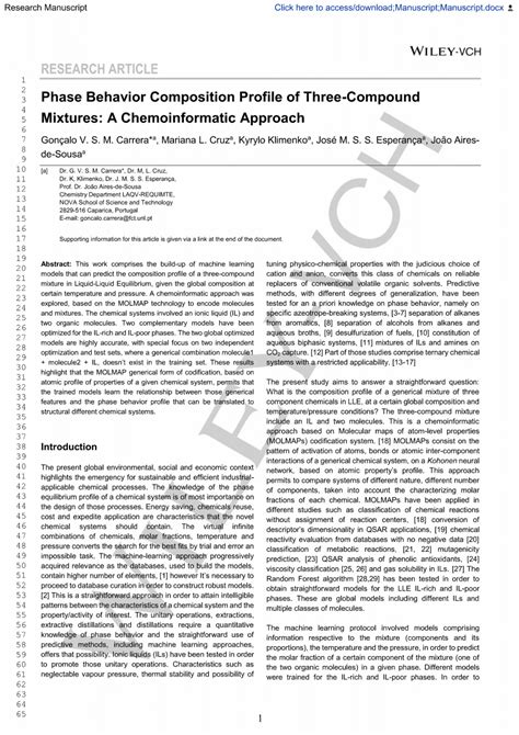 Pdf Prediction Of The Phase Composition Profile Of Three‐compound