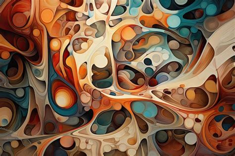 Premium Ai Image Convergence Of Abstract Forms And Textures Blending