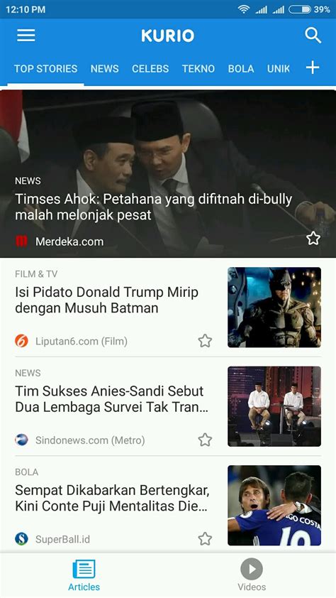 Aplikasi Portal Berita Android Berbahasa Indonesia