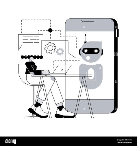 natural language processing abstract concept vector illustration ai