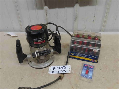 Craftsman Router And 16 New Router Bits