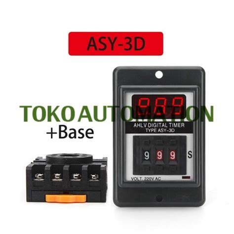Jual Asy 3d 1s Ke 999s 220v Ac Digital Timer Time Delay Relay Socket Sd17 Jakarta Utara