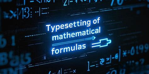 Math Typesetting
