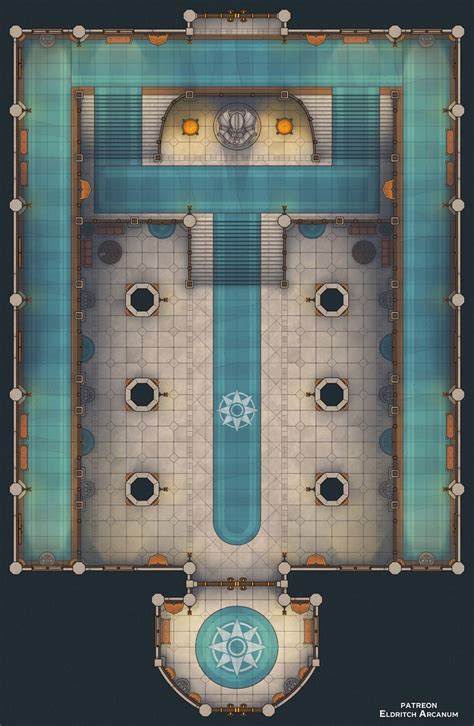 Royal Mansion Entrance 30x46 Eldritch Arcanum Dungeon Maps Dnd