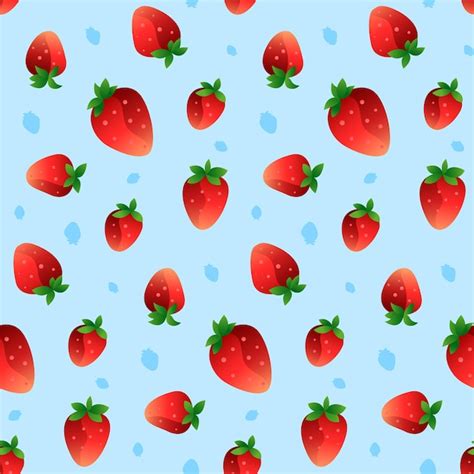 Premium Vector Strawberry Vector Seamless Pattern Premium Vector Strawberry Vector Seamless Pattern