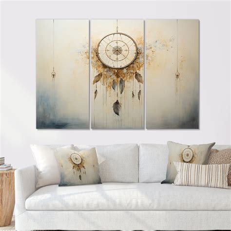 Dakota Fields Beige And Grey Dreamcatcher Serenity Dream Catcher Wall