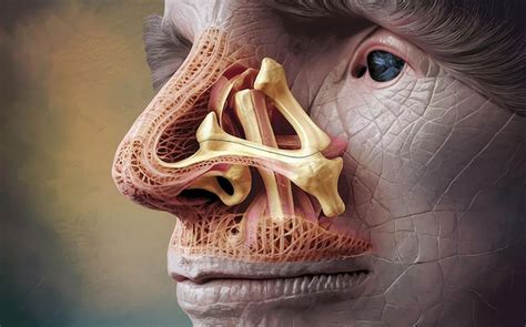 Human Nose Anatomy Premium Ai Generated Image