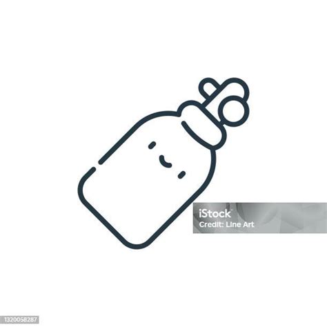 Vektor Ikon Oksigen Dari Konsep Petualangan Ilustrasi Garis Tipis