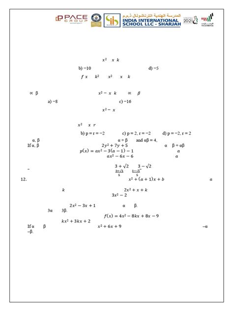 Ws Gr 10 Polynomials Pdf Polynomial Zero Of A Function