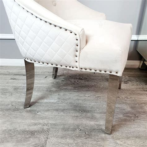 Bentley Chrome Dining Chair In Pair Billboard Furniture