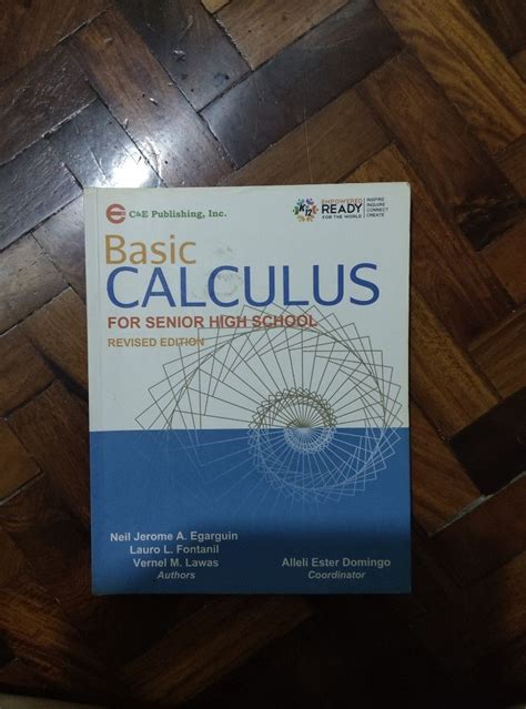 Basic Calculus For Shs Revised Edition By Neil Jerome A Egarguin