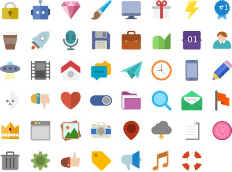 Icons Flat Design Free Vector Graphic On Pixabay