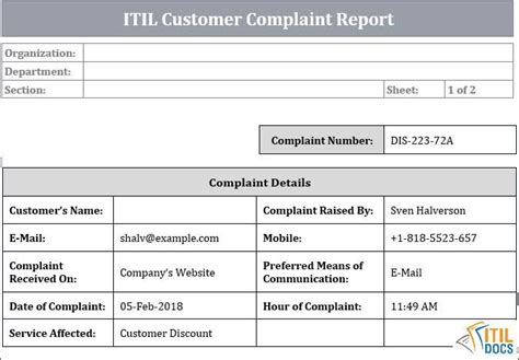 Itil Templates Project Management Templates Project Management