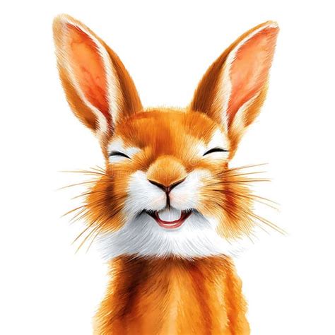 Joyful Fennec Fox Cub With Big Ears And Happy Smile Stock Illustration