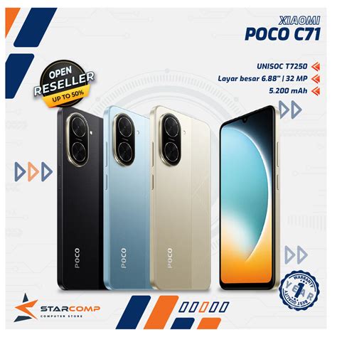 Jual XIAOMI POCO C GB UNISOC T Layar Hz Garansi
