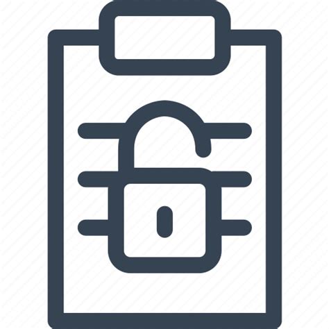 Files File Security Open Lock Document Icon Download On Iconfinder