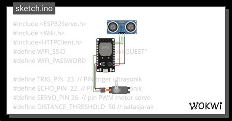 Gerbang Otomatis Uci2 Copy Wokwi Esp32 Stm32 Arduino Simulator