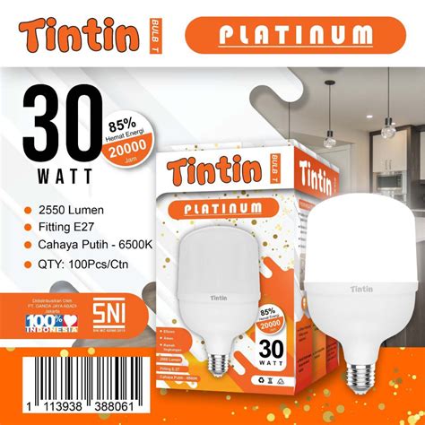 Jual Lampu Led Tintin Platinum Bulb T Shopee Indonesia