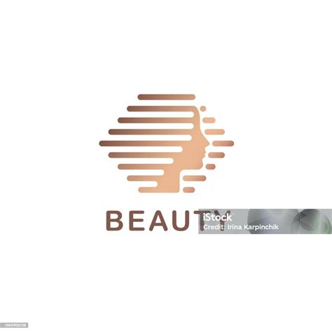 뷰티 살롱 헤어 살롱 화장품에 대 한 벡터 디자인 서식 파일 로고에 대한 스톡 벡터 아트 및 기타 이미지 로고 여자 한 명의 여자만 Istock